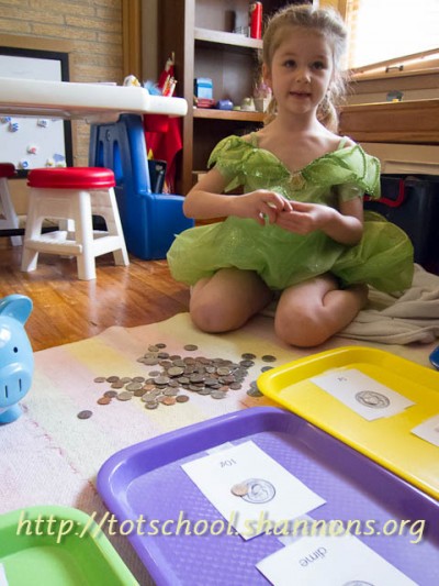 Sorting Coins (& U.S. Coin 3-Part Cards) « Shannon's Tot School