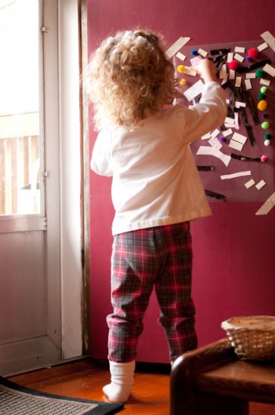 Contact Paper Collage « Shannon's Tot School