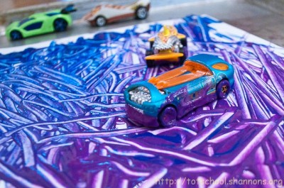 Modern Art with a Matchbox Car « Shannon's Tot School