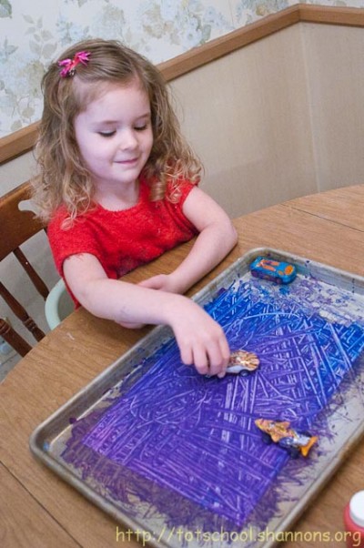 Modern Art with a Matchbox Car « Shannon's Tot School